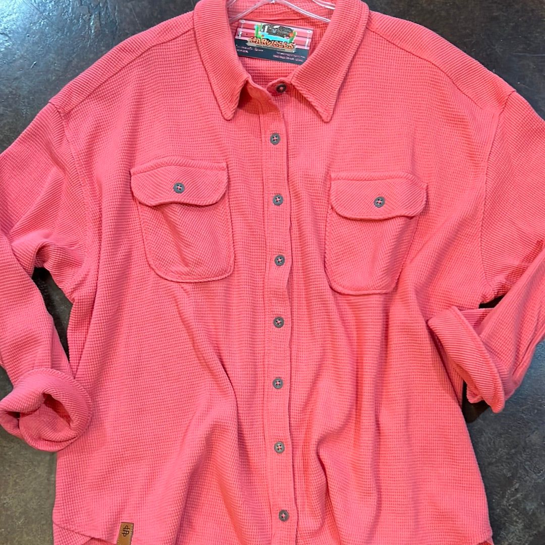 Simply Southern Waffle Knit Shacket – Harwell Designs