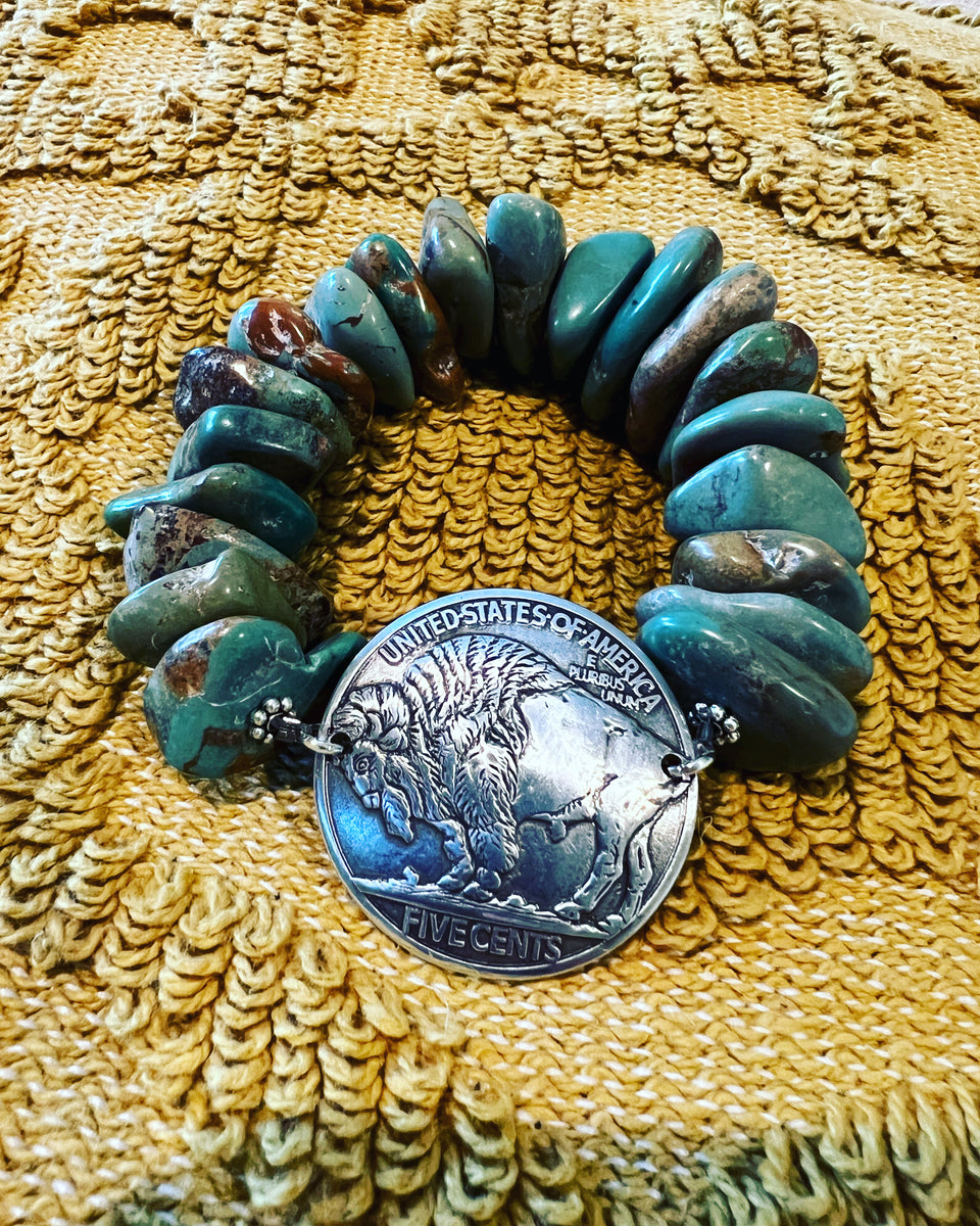 Chunky Rock Coin Bracelet – Harwell Designs