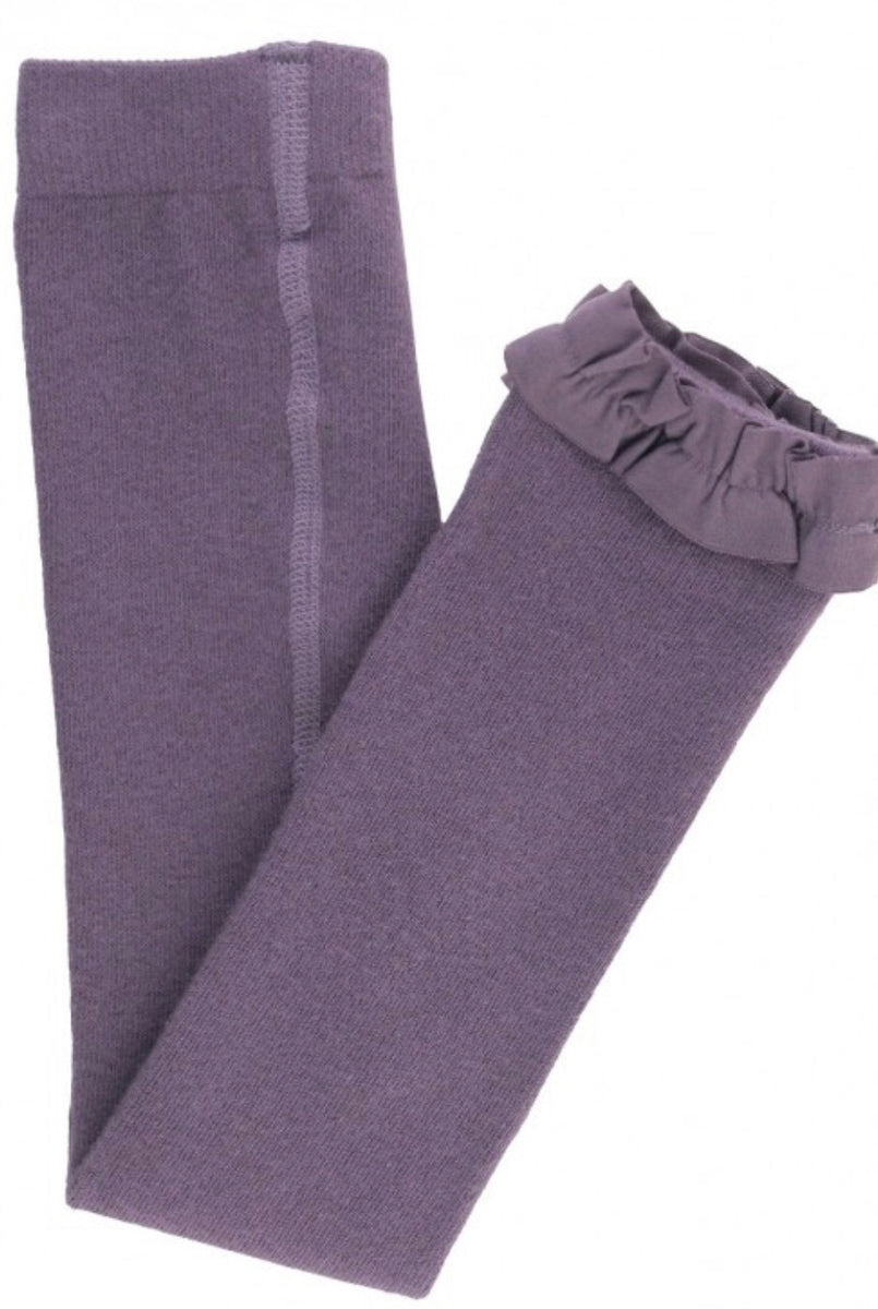 Shadow Purple Footless Ruffle Tights – Harwell Designs